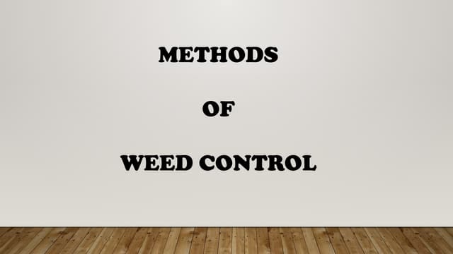 Methods of weed control | DOCX