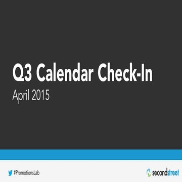Calendar Check-In - Q3 | PPT