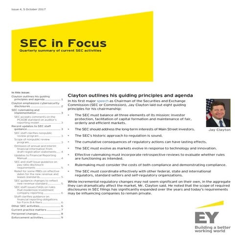 Q3 SEC in Focus (EY publication) | PDF