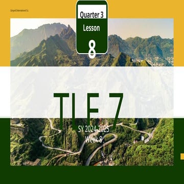 Q3 TLE 7 (Lesson 2) Week 2.pptxCDSFDSFDSF | PPTX