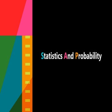 Statistics and probability lesson 1 | PPTX