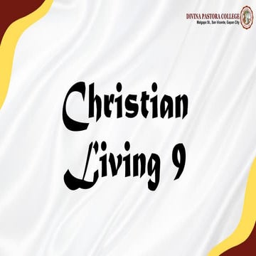 Quarter 3 Week 4 Lesson in ESP for Grade 9 | PPTX