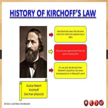 Gen Physics History of Kirchoff's Law and etc. | PPTX