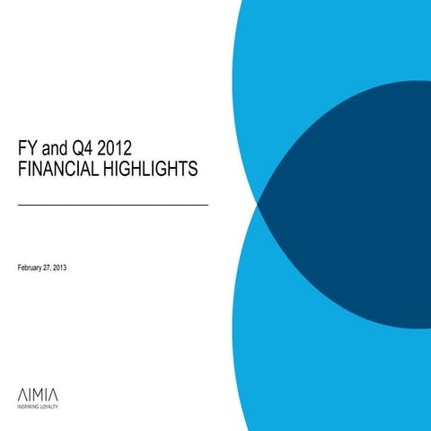 Q4 2012 Financial Highlights | PPT