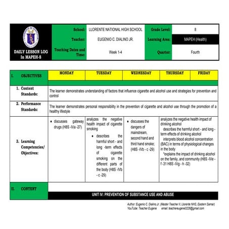 Health Quarter 4 Grade 8.ppt