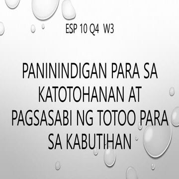 edukasyon sa pagpapakatao grade 10 values ed | PPTX