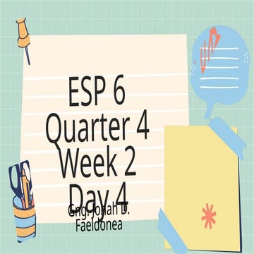 Quarter 4 ESp Lesson Ispritwalidad week 2 | PPTX