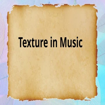 Q4 wk2-music-texture (1) | PPT