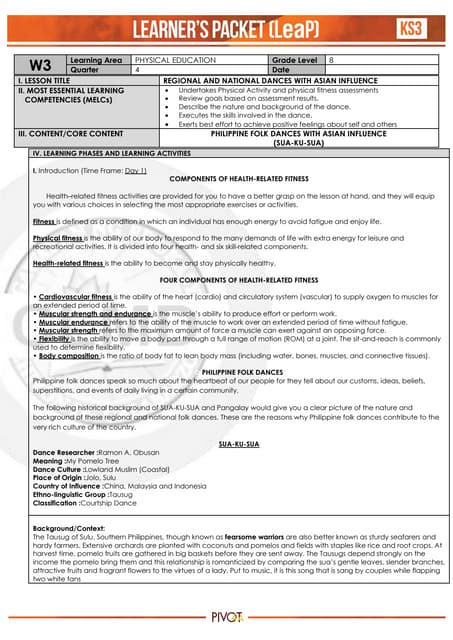PE3 PRESENTATION.pptx | Fitness and Exercise | Healthy Living