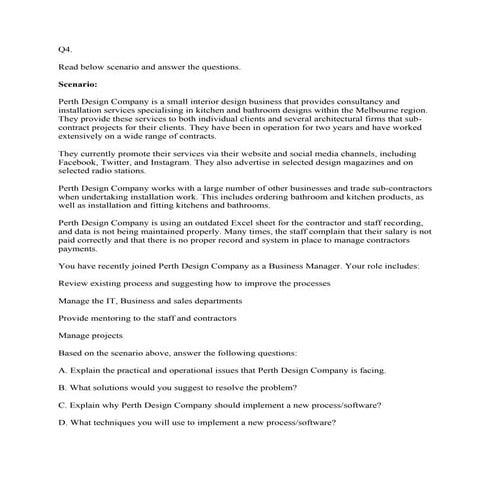 Q4- Read below scenario and answer the questions- Scenario- Perth.pdf