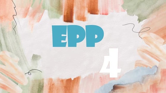 Q4_LE_EPP 4_Lesson 4_Week 4.pdf EPP modules | PDF