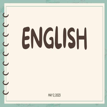 English Subject Visual and Multimedia Elements | PPTX