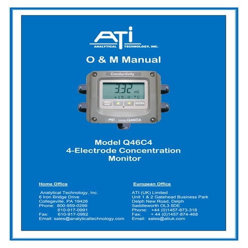 Q46C4C-4-Electrode-Concentration-Monitor.pdf | Computer Peripherals ...