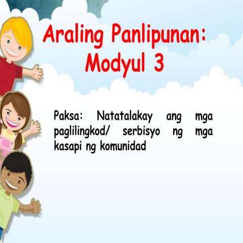 Q4_ARPAN_MOD 3_Natatalakay ang mga paglilingkod.pptx