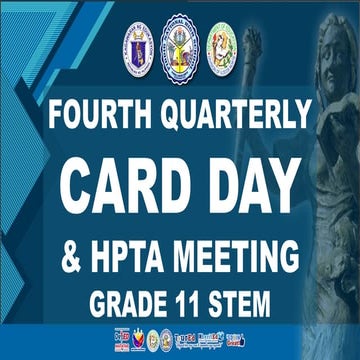 Fourth Quarter Card Day and HPTA Meeting | PPTX