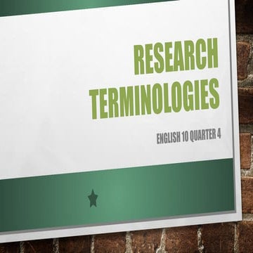 Q4 ENGLISH 10-W1 RESEARCH TERMINOLOGIES PART 2.pptx