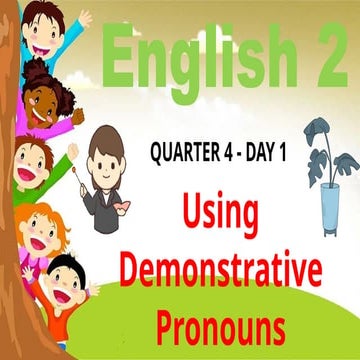 PPT Demonstrative Pronouns (These, this, that, those) | PPTX