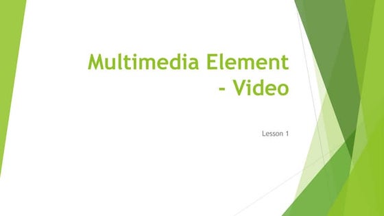 Multimedia elements | PPTX