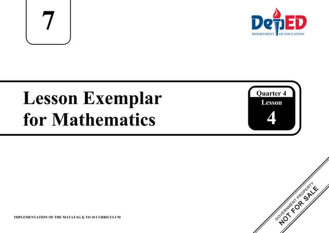 Contextualized Lesson Plan in Math 7 Linear Equation in One Variable | DOCX