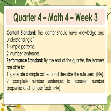 Q4 Mathematics 4 PPT WEEK 3. free download | PPTX
