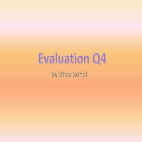 Evaluation Q4 | PPT