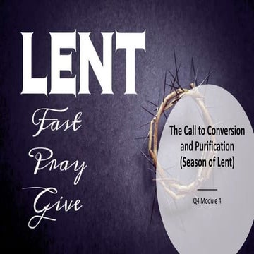 Understanding the Liturgal Season of Lent.ppt