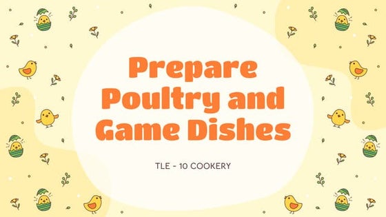 Principles of poultry cookery | PPTX