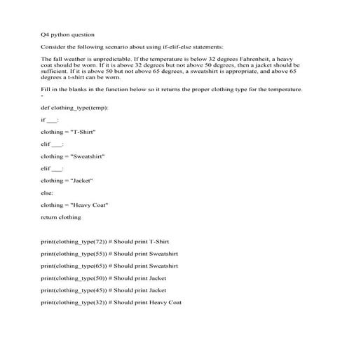 Q4 python question Consider the following scenario about using if-elif.pdf