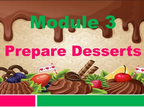 PREPARING DESSERTS.pptx | Desserts and Baking | Food & Drink