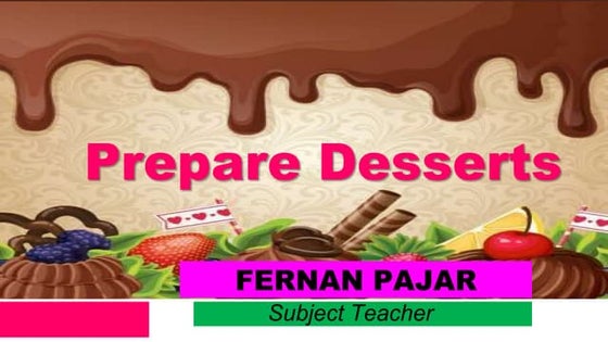 TLE 9 DESSERT | PPT