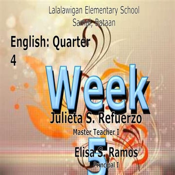 Q4 WEEK 5 ENGLISH 6 JULIET.pptx........ | PPTX