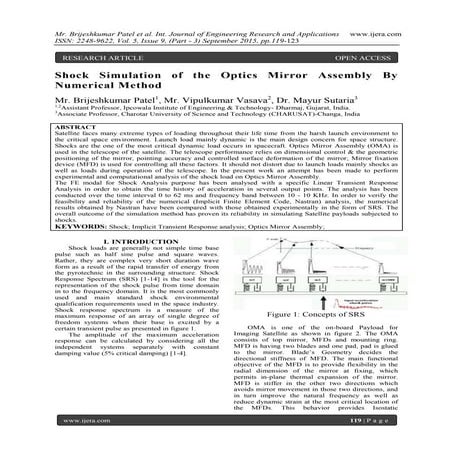 Shock Simulation of the Optics Mirror Assembly By Numerical Method | PDF