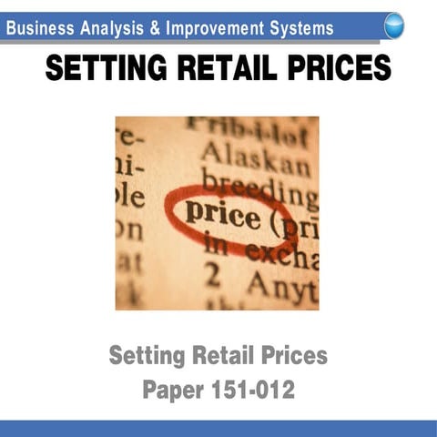 Setting retail prices | PPT