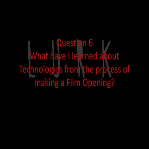 Q6 | PPTX | Video Production | Content Production