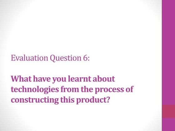 6. Production Reflection 2 | PPTX | Desktop Publishing | Computer Software and Applications