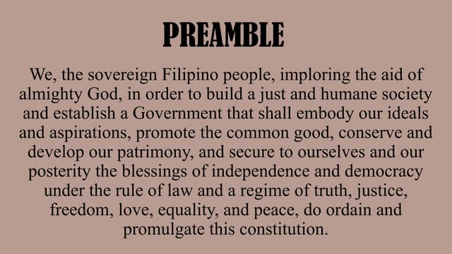 Preamble | PPT