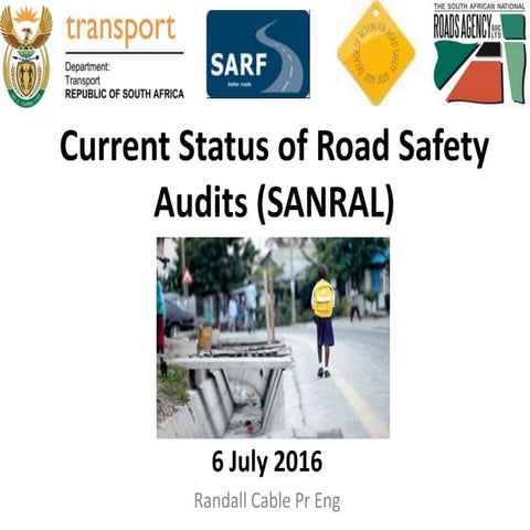 Current status of road safety audits | PPTX