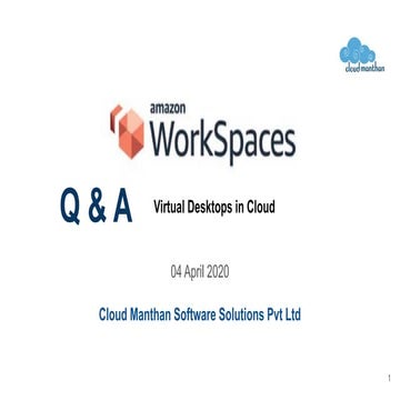 Q & A - Amazon WorkSpaces | PPT