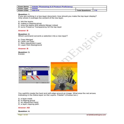 Photoshop MCQ Question for All Exams PDF Free Download | PDF