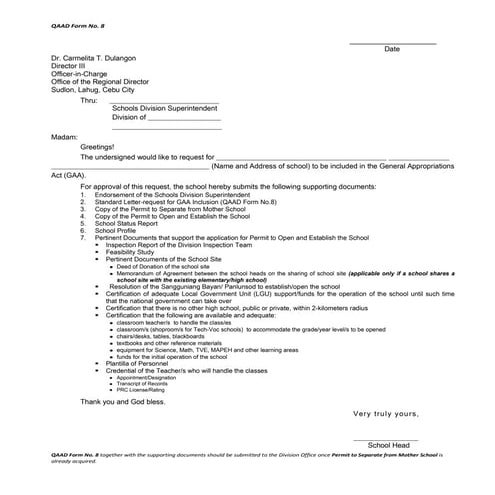 Permit to study | DOCX