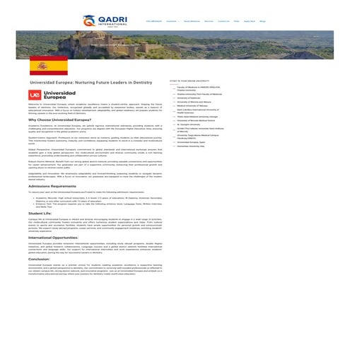 Study Abroad: Benefits of Enrolling at Universidad Europea | PDF