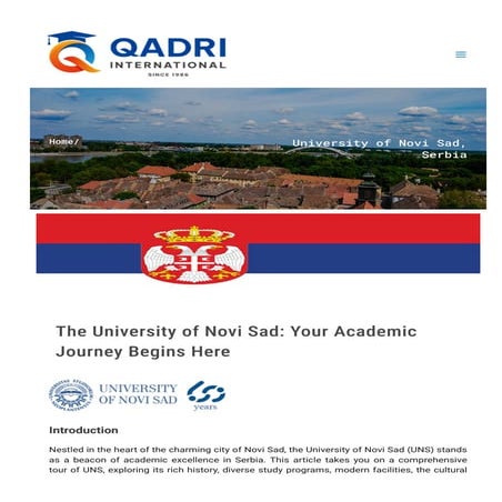 Study in Serbia 2019 | PDF