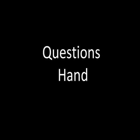 Exam Questions Hand | PPTX