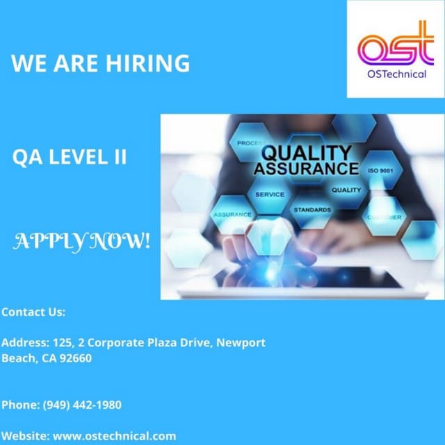 Qa level II - OS Technical Staffing Solutions | PPT