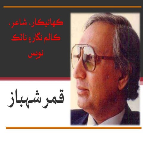 Qamar shahbaz | Drama writer & Novelist | PPT