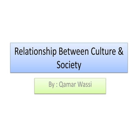 Society and culture as well as language.pptx | Science