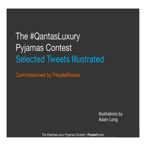 QantasLuxury Pyjamas Contest: Illustrated Tweets | PDF