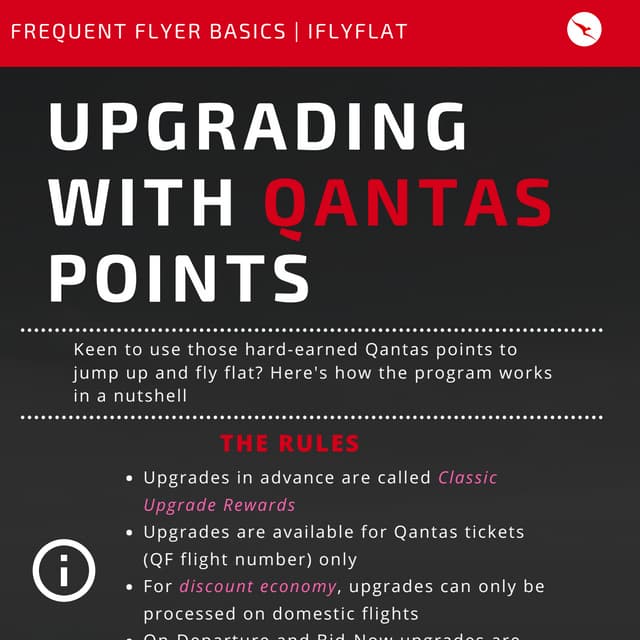 How to - Upgrading with Qantas frequent flyer points | PDF