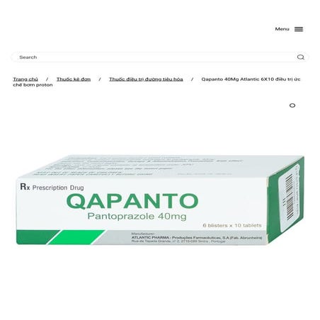 Qapanto 40mg: Cong dung, lieu dung va cach dung | PDF