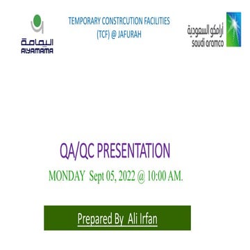 QAQC Presentation for project startup .pptx